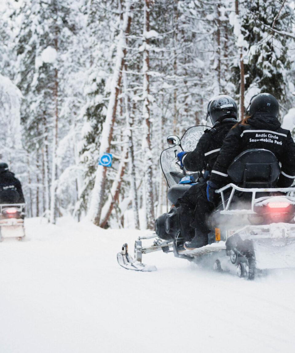 Snowmobile safari to Reindeer farm - Arctic Circle Snowmobile Park
